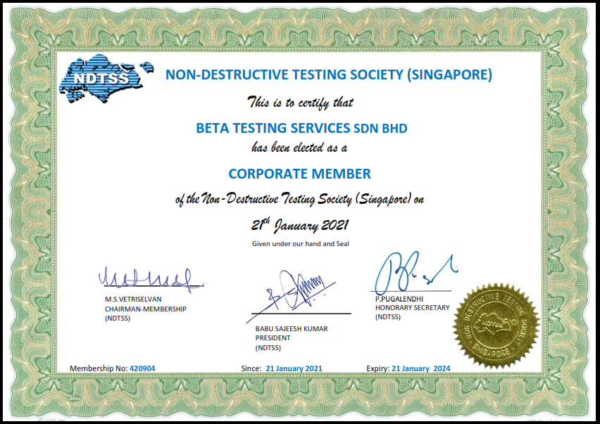 ACCREDITATION » Beta Testing Services Sdn Bhd